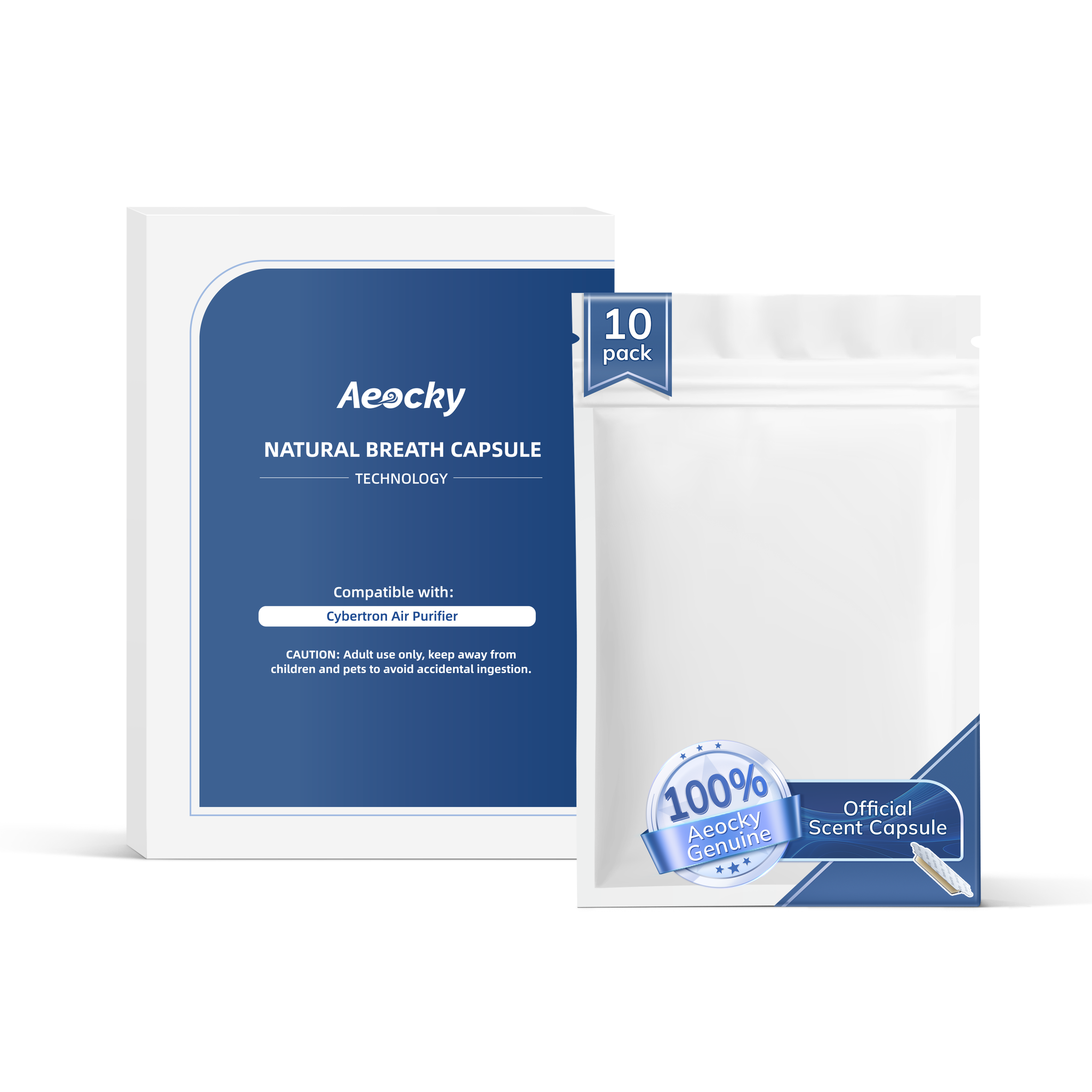 AEOCKY Natural Breath Capsule for Air Purifier Model Cybertron, 10 Pac